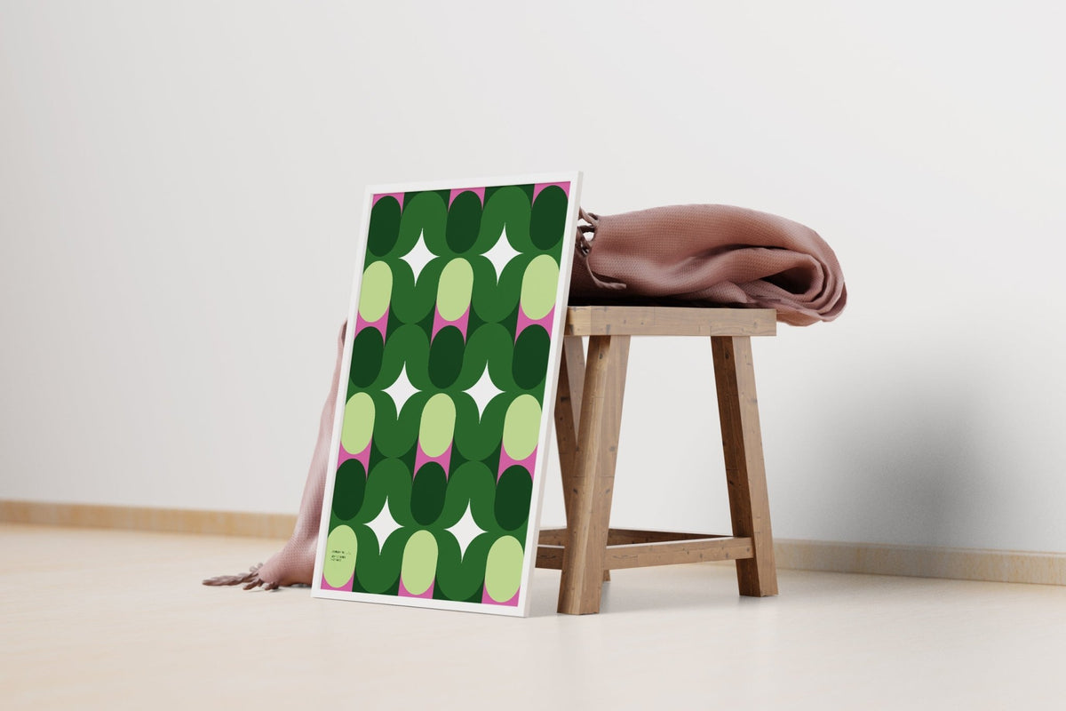 Hazy Maze — Grafico Series — Bold Pattern Limited Edition Graphical Ar ...