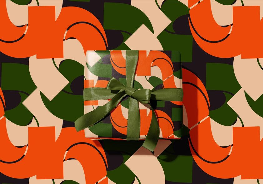 Seventies 5 — Seventies Series — 70s Wrapping Paper and Gift Tag Set ...