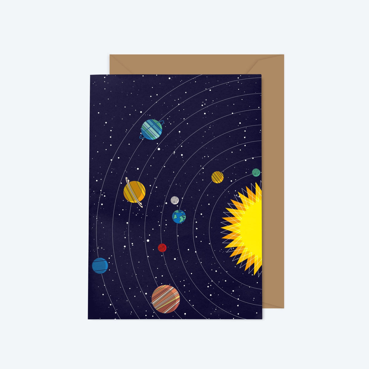 Solar System — Blast Off Series — Greeting Card – Storigraphic